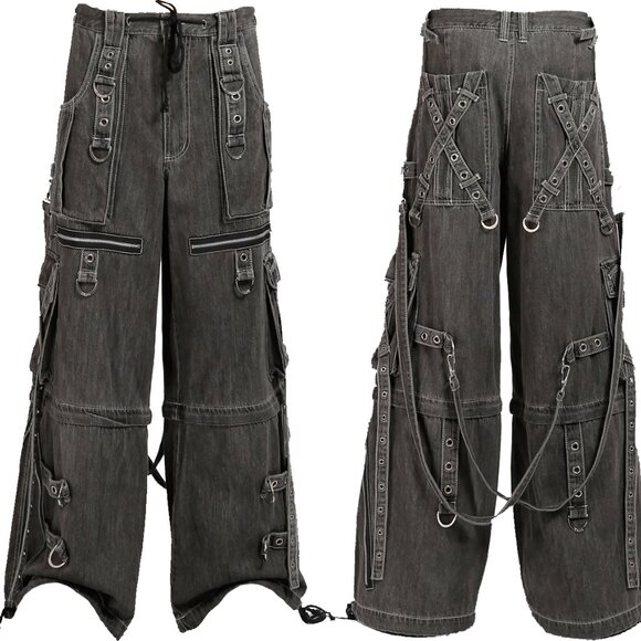 Dark Rock | Pants | Men Black Denim Jeans Apocalyptic Punk Emo Trip ...
